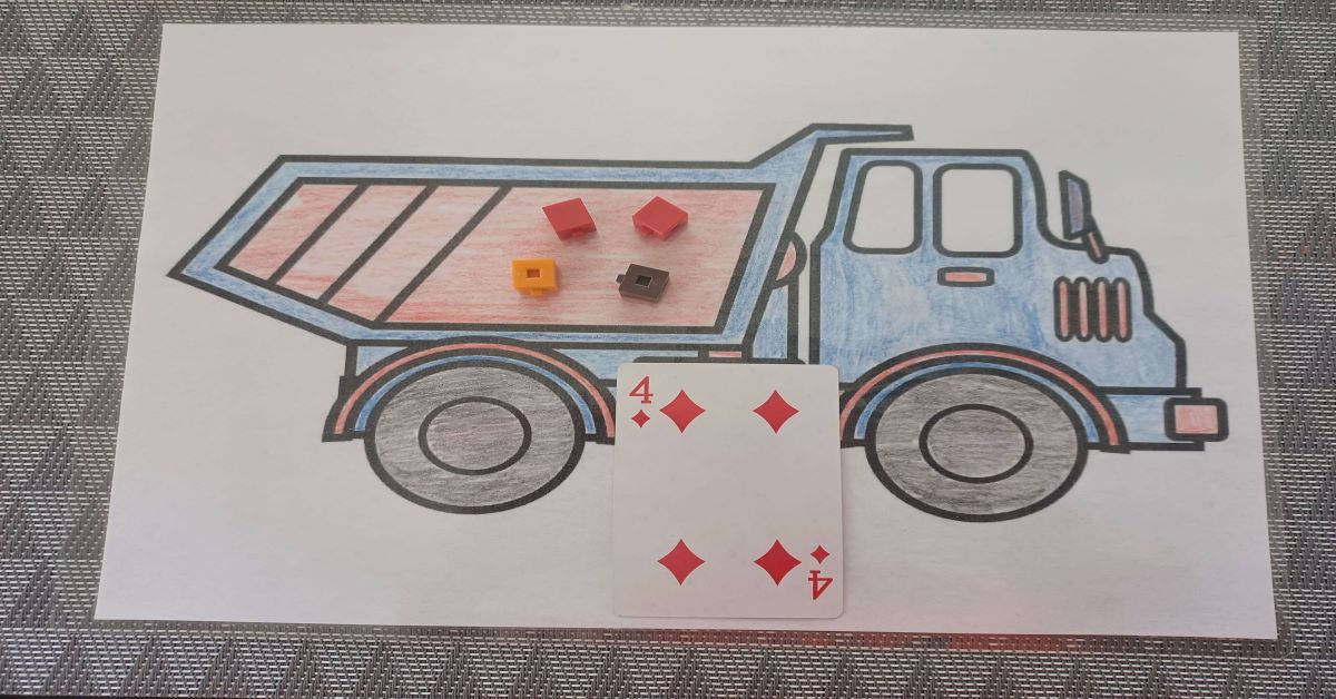 Learning Game: Dump Truck Game - Home Learning Kit