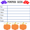 Pumpkin Seed Graph Free Printable - Home Learning Kit