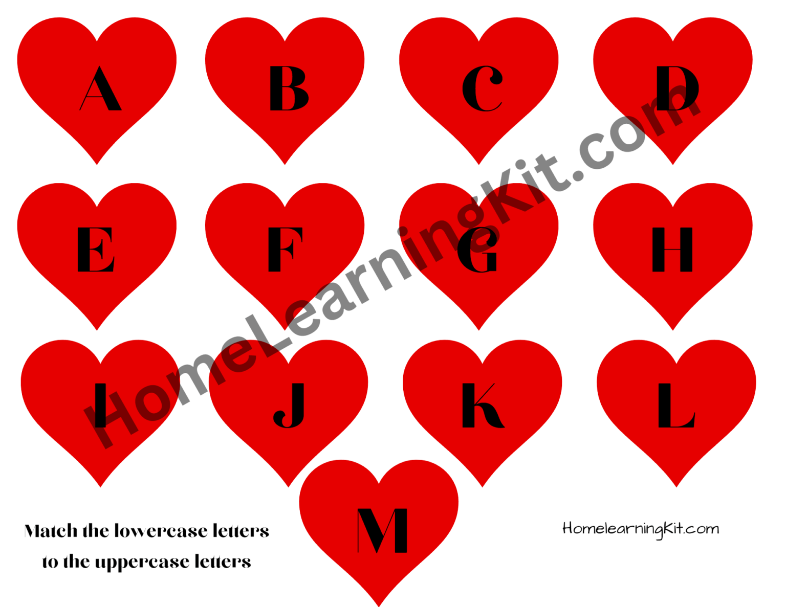 Valentine's Reading and Math Packet - Home Learning Kit