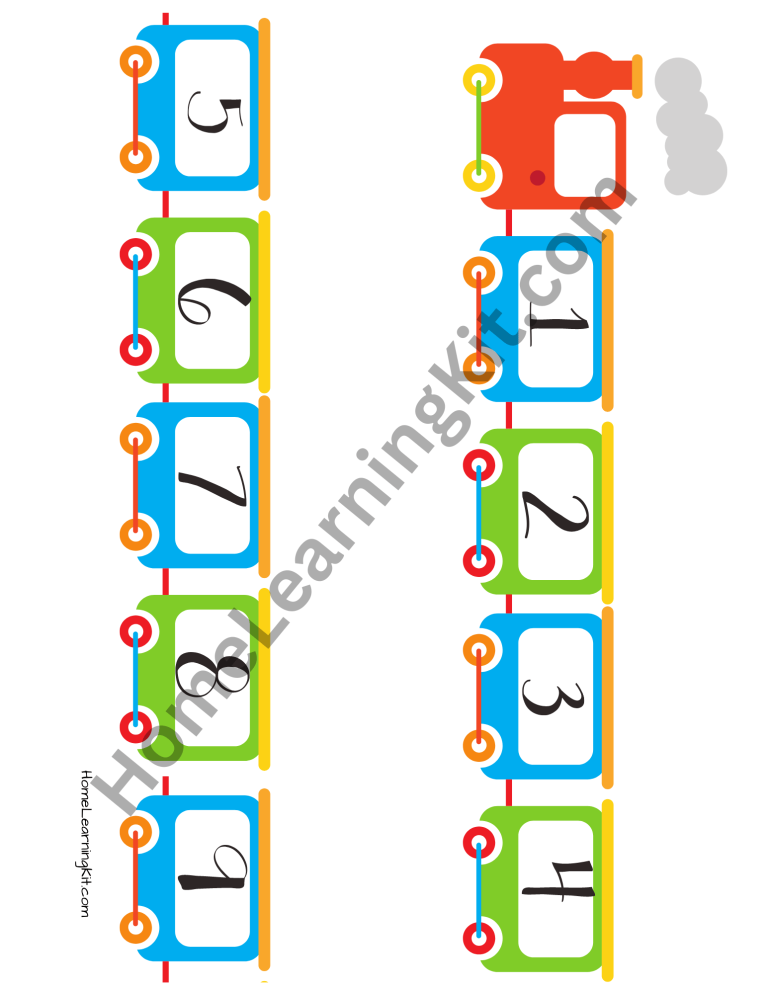 Train Activity Packet - Home Learning Kit