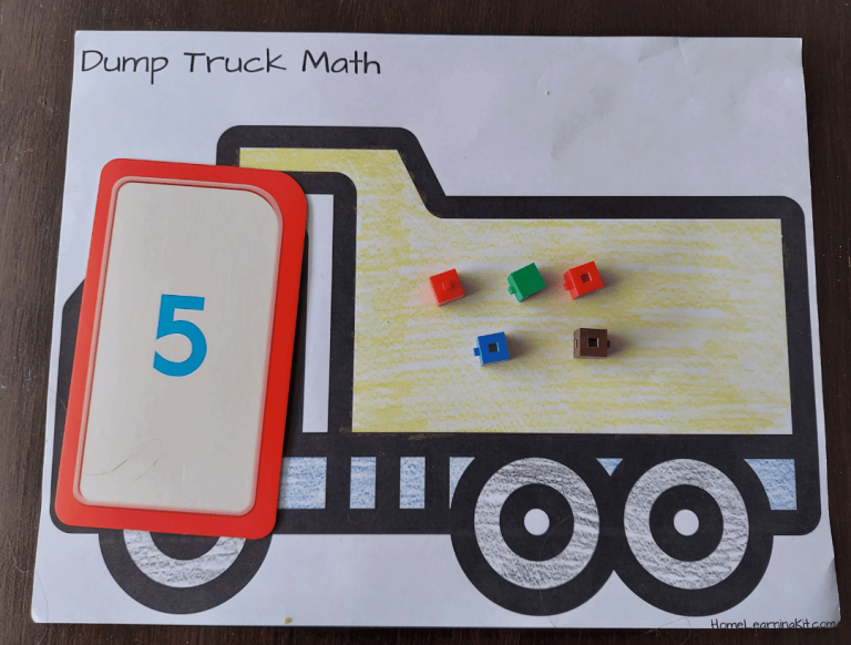 Learning Game: Dump Truck Game - Home Learning Kit