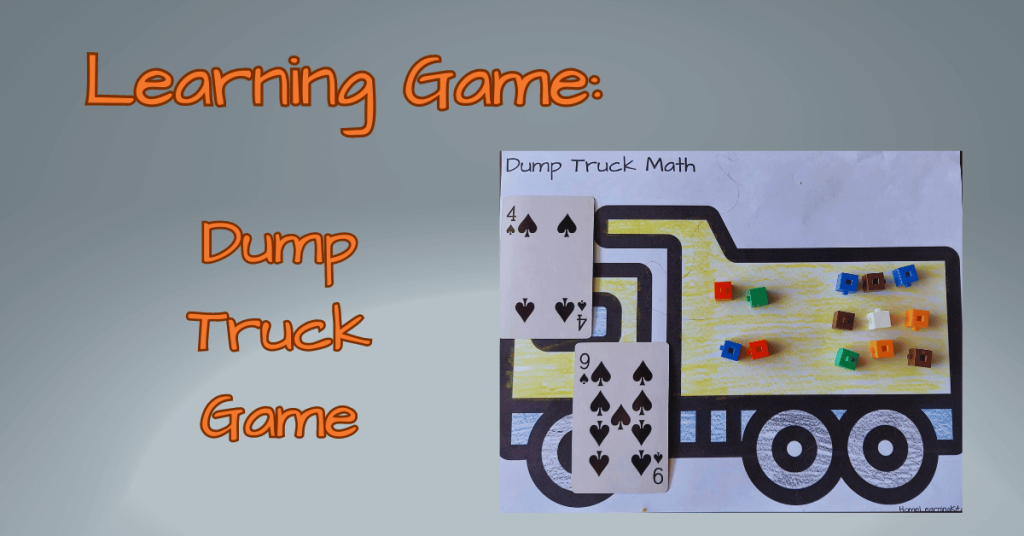 Learning Game: Dump Truck Game - Home Learning Kit