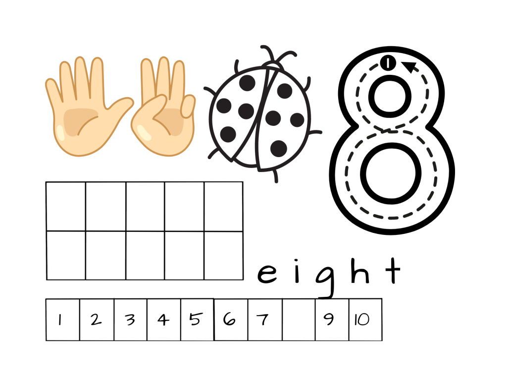 Preschool Number Booklet 1 - 10 - Home Learning Kit
